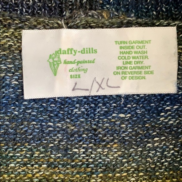 Daffy-dills | Sweaters | Daffydills Hand Painted Cardigan Size Lxl 23 ...
